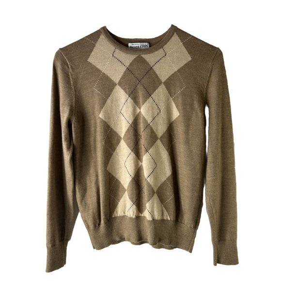 Pendleton | Sweaters | Vintage 9s Pendleton Merino Wool Argyle Diamond ...
